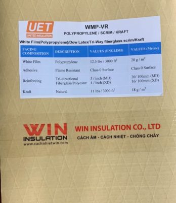 Lớp Cách Nhiệt WMP-VR UET China - Cách Nhiệt WIN