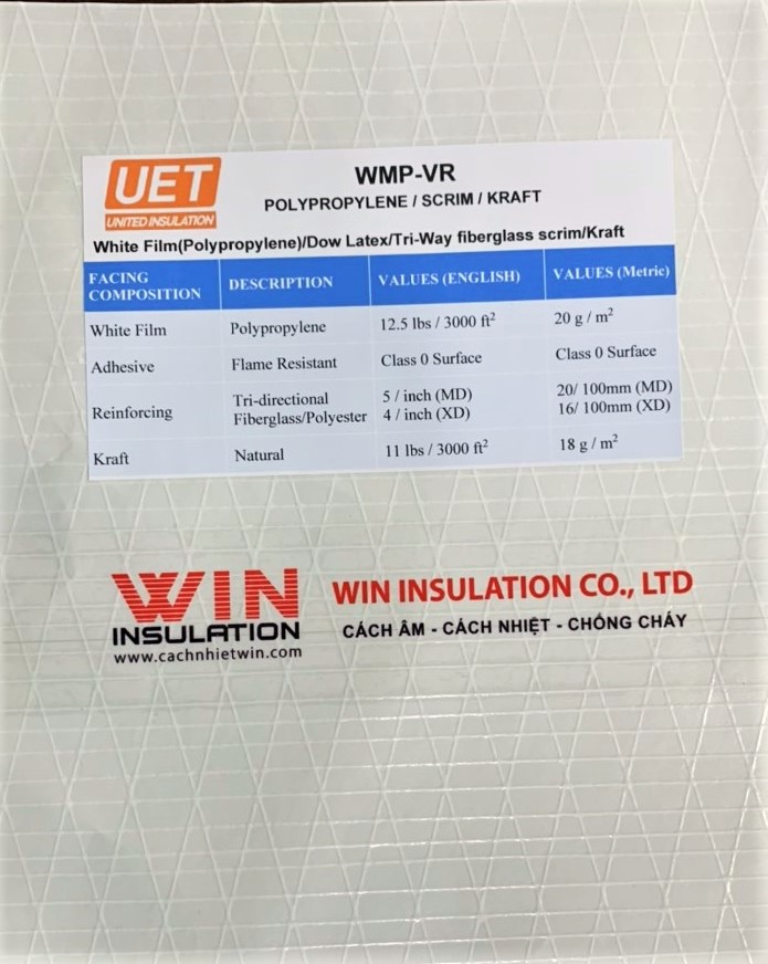 Lớp Cách Nhiệt WMP-VR UET China - Cách Nhiệt WIN