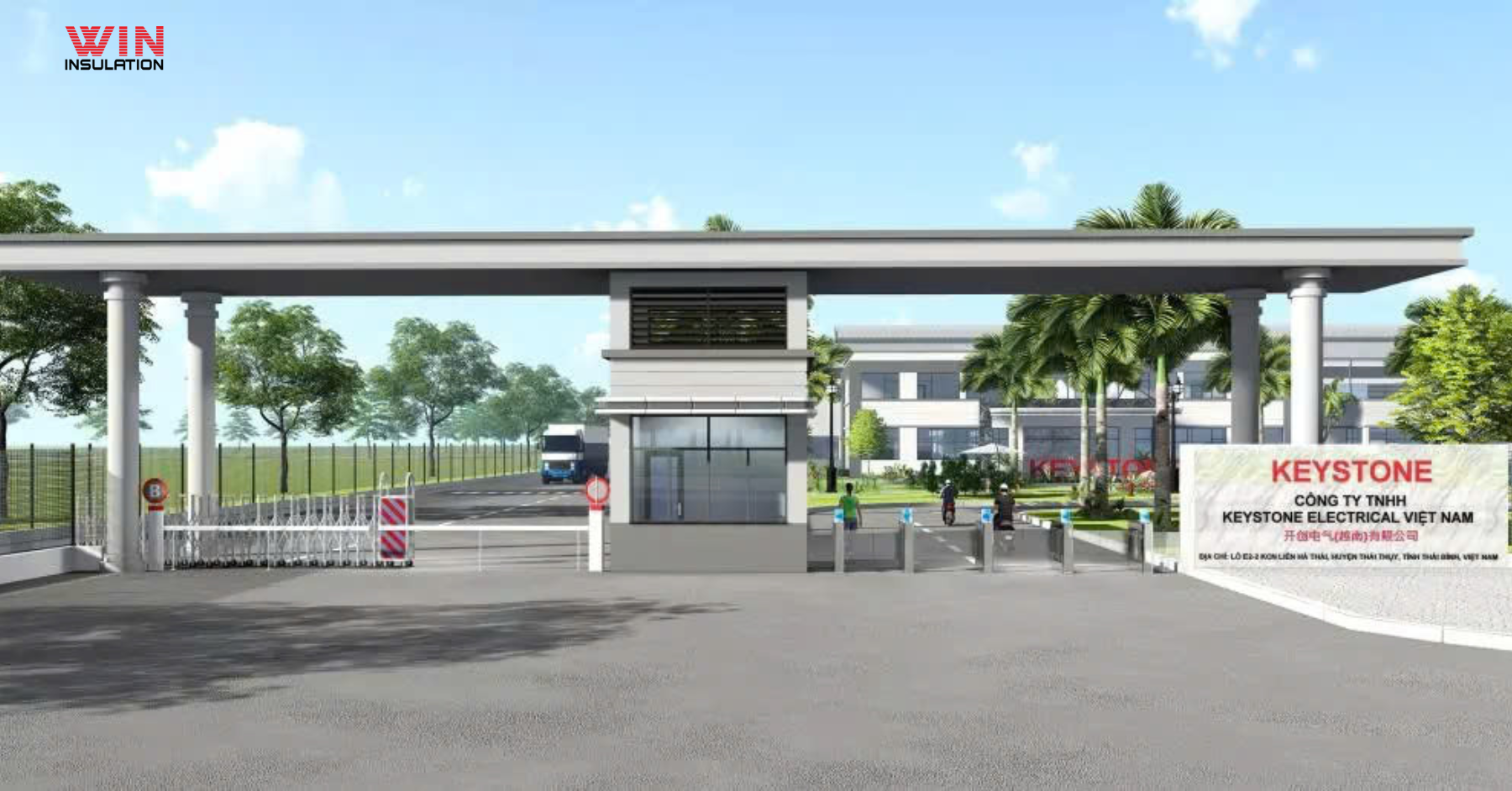 Cách nhiệt cho nhà xưởng Keystone Electrical Việt Nam - Cách Nhiệt WIN